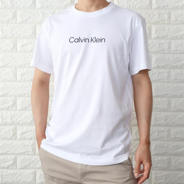 Tシャツ メンズ カルバンクライン・ブランド：CALVIN KLEIN カルバンクライン・モデル名：S/S CREW NECK・品番　　：KM0KM00843・カラー    : YCD / WHITE（ホワイト）・素材      ：コットン...
