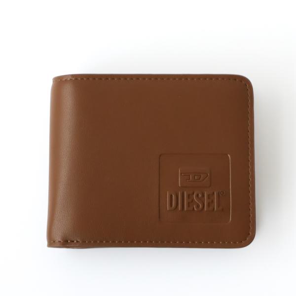 ディーゼル 二つ折り財布 メンズ ・ブランド：DIESEL ディーゼル・品番　　：X10080 P6728 T2159・モデル名：HISSU BI-FOLD COIN S・カラー   ：ブラウン・サイズ　：高さ 約10cm,横幅 約11cm...