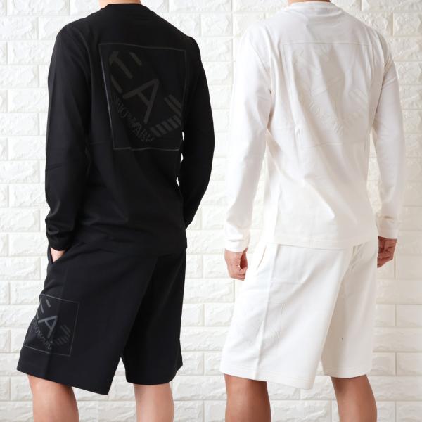セットアップ 上下セット メンズ エンポリオ アルマーニ・ブランド：EMPORIO ARMANI エンポリオ アルマーニ・アイテム：TRAIN LOGO SERIES ロンT＋TRAIN LOGO SERIES ハーフパンツセットアップ・品...