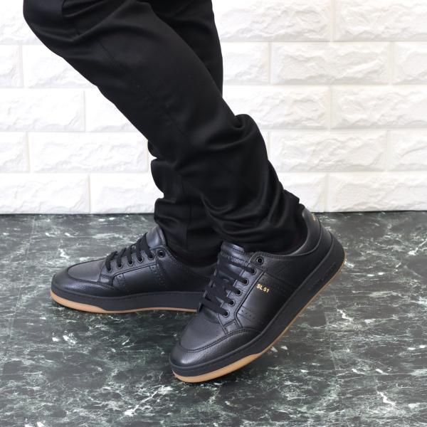SAINT LAURENT サンローラン スニーカー メンズ ブラック ロー SAINT LAURENT サンローラン スニーカー メンズ ブラック ロー