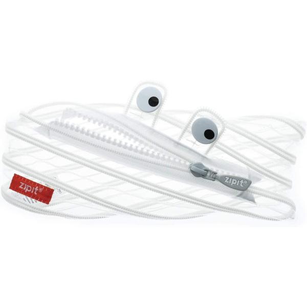 ※ポスト投函でのお届けとなります。※追跡番号付きメール便で発送致します。土日・祝日もお届け致します！中身が透けて見えるおしゃれなクリアモンスターお気に入りの化粧品やカラフルな文房具を入れるのにオススメ1本のジッパーを閉じていくと、ポーチへ変...