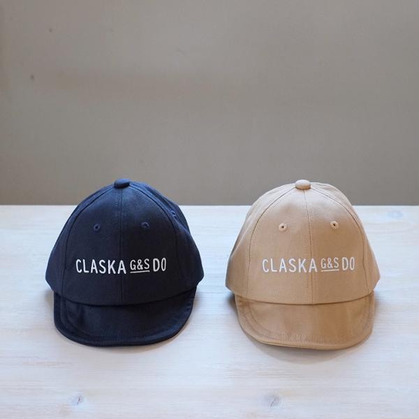 CLASKA Gallery &amp; Shop "DO" オリジナル、キャップ　FOR BABYです。ベーシックなベージュ・ネイビーのキャップに「CLASKA　G&amp;S　DO」と刺繍が施してあるキャップができました。シンプルなアイ...
