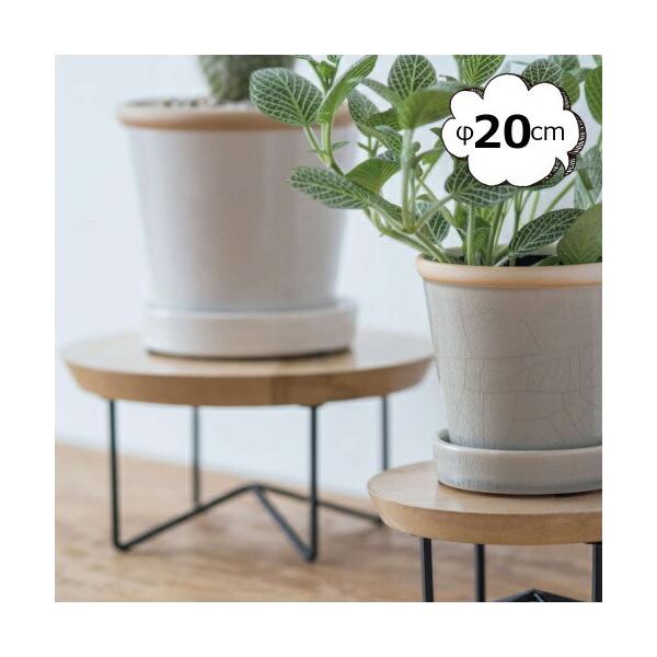 スタイリッシュなデザインが魅力的なスタンドのご紹介です。■そのまま置いていた鉢もちょっとした装飾でまた違った雰囲気に演出します。アクセサリーを置いたりしても素敵です。■サイズ：約 φ20×高さ10cm、天板 φ20×厚み1.8cm■素材：マ...