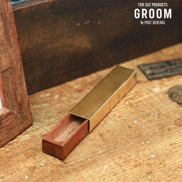 品名POST GENERAL(ポストジェネラル)GROOM(グルーム)ねこひげケースWHISKERS CASE CAT'S972310015サイズ約 w27×d115×h18mm重さ約 83g素材天然木、鉄、コットン、ポリエステル原産国本体...