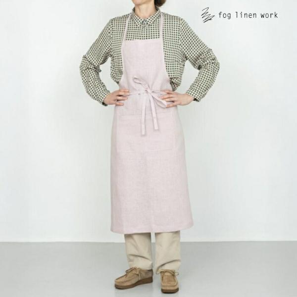 品番リネンフルエプロン　ローズ　プードルLINEN FULL APRON ROSE POUDRELKA004-227サイズ約W 92 × L 97 × 胸当て幅 23 × 首紐 52 cm素材リネン100％ / 普通地原産国リトアニアブラン...
