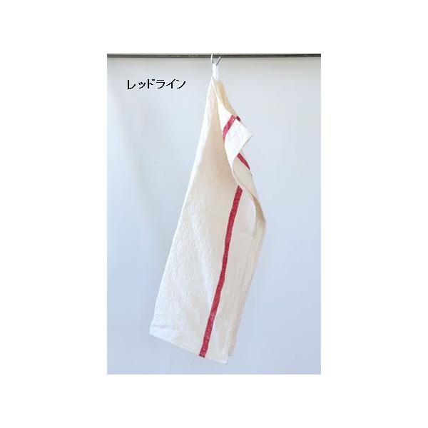 リネンで有名なnotebooks社の、太いラインがアクセントのざっくりとした風合いのリネンのキッチンクロスのご紹介です。■厚地のリネンなので、吸水力も抜群です。■シンプルなデザインなので、まとめて贈り物にもおすすめです。■サイズ：約 W 4...