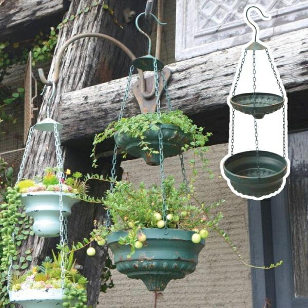 品番ハンギングダブルメタルプランター/BAZ-5084サイズ約 W185×H550×D185mm(器上H60mm 下H110mm)素材スチール原産国中国ご注意※１つの価格です。※アンティーク調について。こちらのの商品は、古びた風合いを出す為...