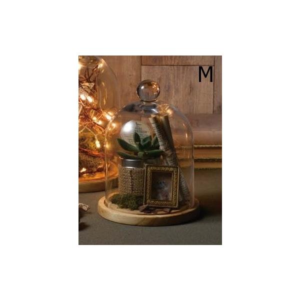 見せる楽しさ、飾る楽しさ、透明感のあるモチーフ、繊細さが魅力的なガラスドーム Mのご紹介です。■何を閉じ込めても絵になるガラスドームです。■サイズ：約 φ18.5×高さ27cm、内寸 / φ15×高さ20cm■素材：ガラス、桐■原産国：中国...