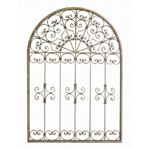 装飾がエレガントなアイアン製のパネルのご紹介です。■サイズ：約 幅58.5×奥行1.5×高さ83.5cm■素材：スチール■カラー：ライトブラウン■耐荷重：約 4Kg■取り付けビスは付属しておりません。■アンティーク調■アンティーク調について...