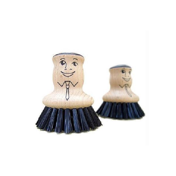 ネクタイ姿のロクサンのポットブラシのご紹介です。■サイズ：約 φ6×高さ6.5cm■素材：ビーチウッド、毛 / ナイロン■原産国：中国■１つの価格です。■木製品につき、節（ふし）や木目による表情の違い、色味の差等の個性があります。天然素材の...