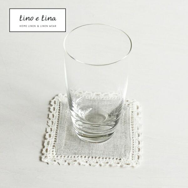リーノ・エ・リーナ Lino e Linaより、上品でエレガントなコースターのご紹介です。■コースター ニーダ ナチュラル。薄いグレーベージュに白のレースが可憐な「リーナ」。ナチュラルな麻の色が優しい雰囲気。やや透け感のある上質のリネンが美...