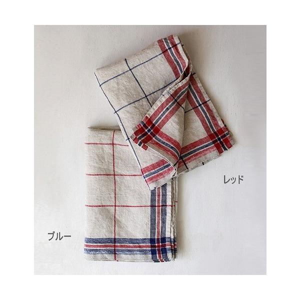 リーノ・エ・リーナ / Lino e Linaより、キッチンクロスのご紹介です。■ブルーとレッドのラインが可愛らしい、ベージュ色にブルーとレッドのラインが映えます。■ウォッシュドタイプのキッチンクロスなので、最初から手に馴染む柔らかさ。■お...