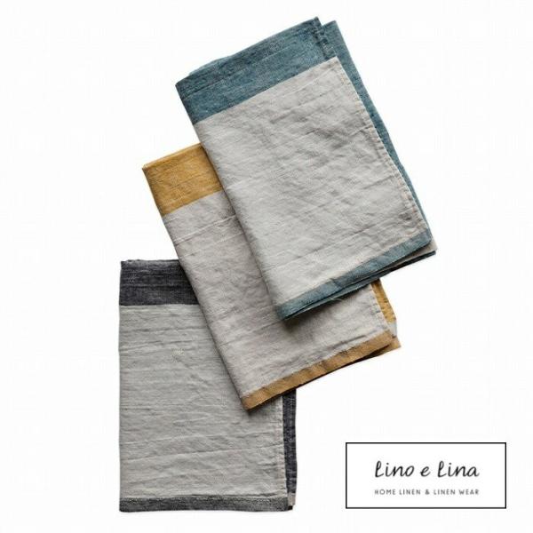 リーノ・エ・リーナ / Lino e Linaより、大人っぽさと可愛らしさが調和したリネンのキッチンクロスのご紹介です。■モダンな雰囲気が印象的。爽やかなアイボリーとアクセントのカラーが大胆で格好良い。キッチンだけではなく、インテリアにも使...