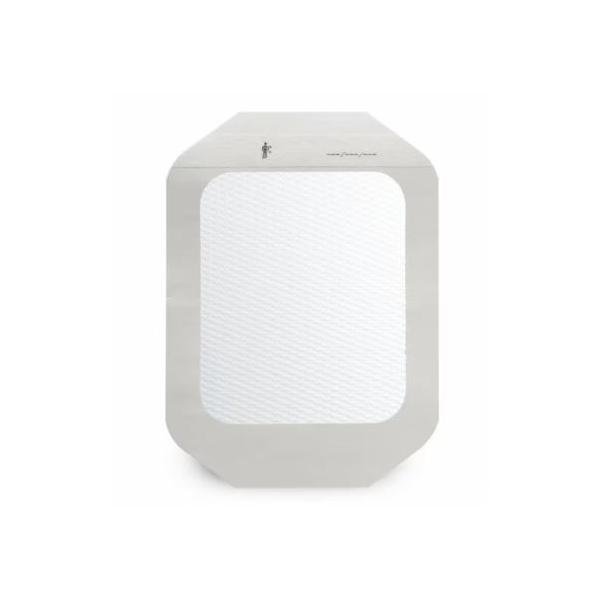 【３つの特徴】■特徴１・高水蒸気透過性フィルムパターンコーティング高水蒸気透過性フィルムにアクリル系粘着剤を独自の技術でパターンコーティングしました。粘着力のコーティング方法を工夫することで、粘着力を保ちつつドレッシング全体の水蒸気透過性の...