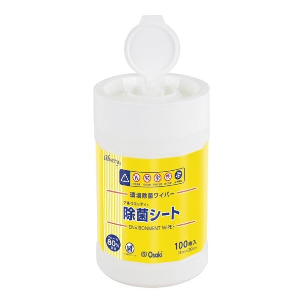 除菌に適した80%(76.9〜81.4vol％)のエタノールをレーヨン不織布に含浸させた環境除菌ワイパーです。エタノールと水のみを使用しているため、拭き取り後は素早く揮発し、成分の残留がありません。容器の取り出し口の特殊形状により、ワイパー...