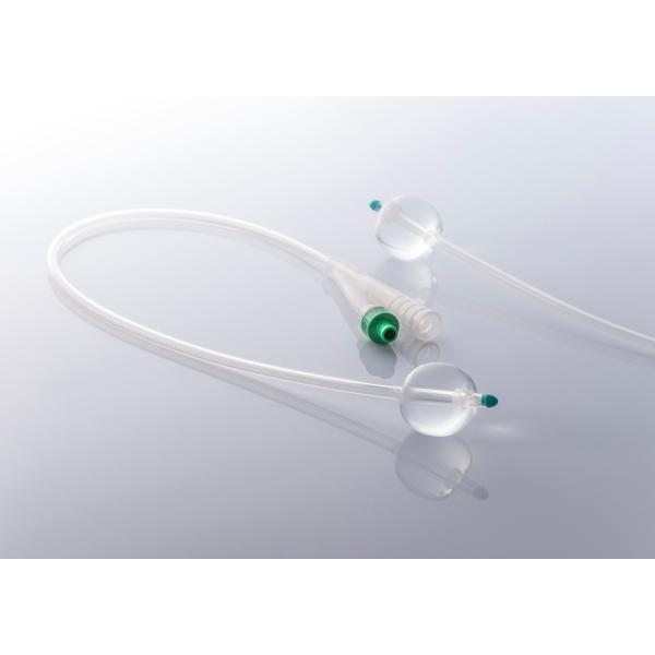 製品特徴１．業界に先駆け発売されたオールシリコーン製２．生体適合性に優れており、尿道粘膜への刺激を低減３．尿成分や結石が付着しにくい４．内腔が広く、尿の流れを確保できます