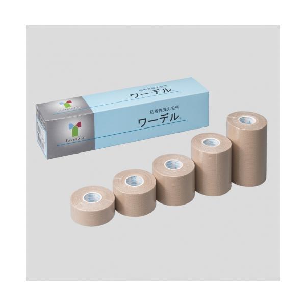 【特徴】・伸縮性：強撚糸(綿100%)による特殊織で圧迫性・支持性に優れています。・低刺激性：アクリル・樹脂粘着剤を使用しているので、皮膚への刺激が低く、カブレの心配がありません。・通気性：粘着面には独自の塗工を施しているため、通気性が良く...