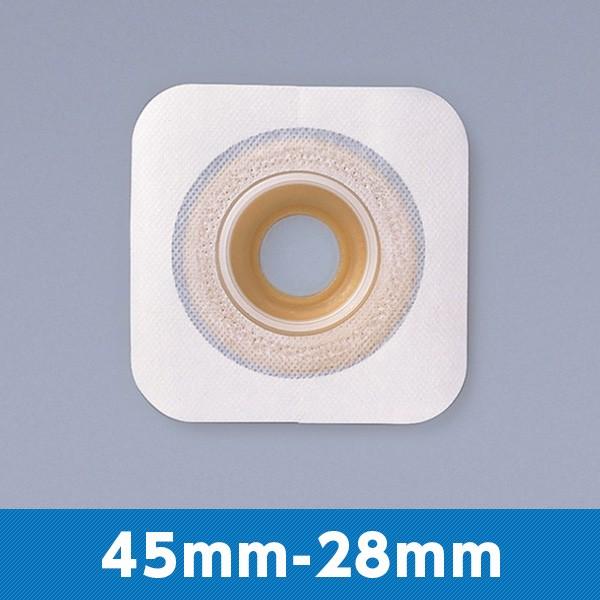 スナップロック式二品系ストーマ装具。陥没・平坦なストーマに適した凸面構造の面板。ストーマ周囲は耐久性と密着性に優れる皮膚保護剤「デュラヘーシブ」を、周囲は通気性の高いアクリルテープを使用し、腹壁によりフィットさせます。水様性排泄物のウロスト...