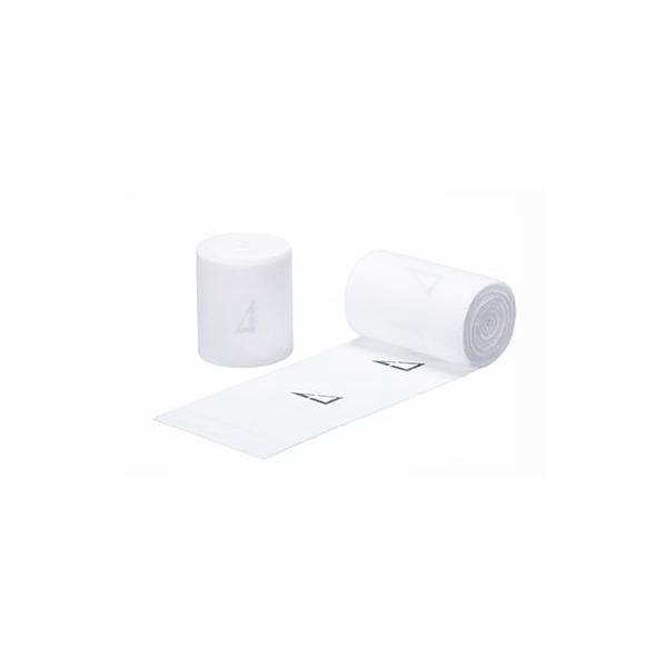 オールコットン弾力包帯・誰でも適切な圧迫固定が可能な三角形のガイド付きバンデージです。三角形の長さを揃えるように引っ張って巻くことで均一なテンションで包帯固定行えます。・綿100％で肌触りがよく吸湿性に優れています。・独自の強撚加工を施した...