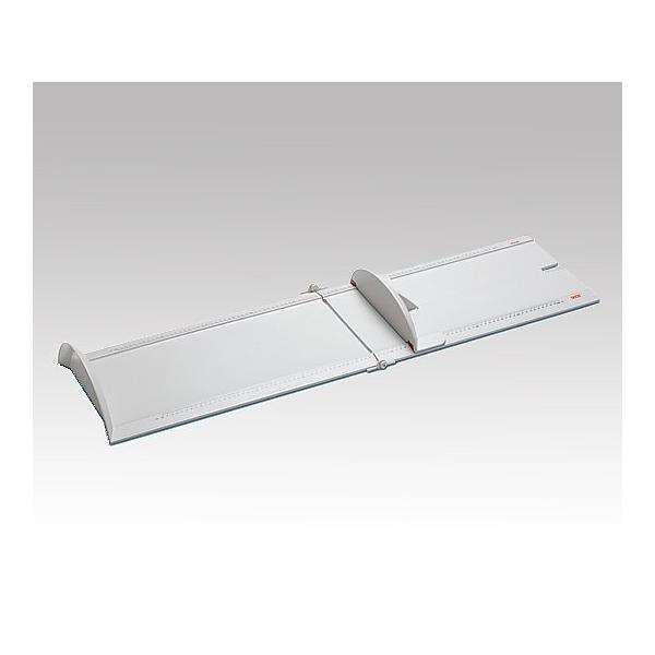 ●折りたたみ式で持ち運びや収納に便利です。●フットプレートを取り外して独立させたため、自在に動かすことができます。●測定範囲（mm）：100〜1000●材質：ABS樹脂●サイズ1100×333×115mm●最小目盛：1mm●折りたたみ時サイ...