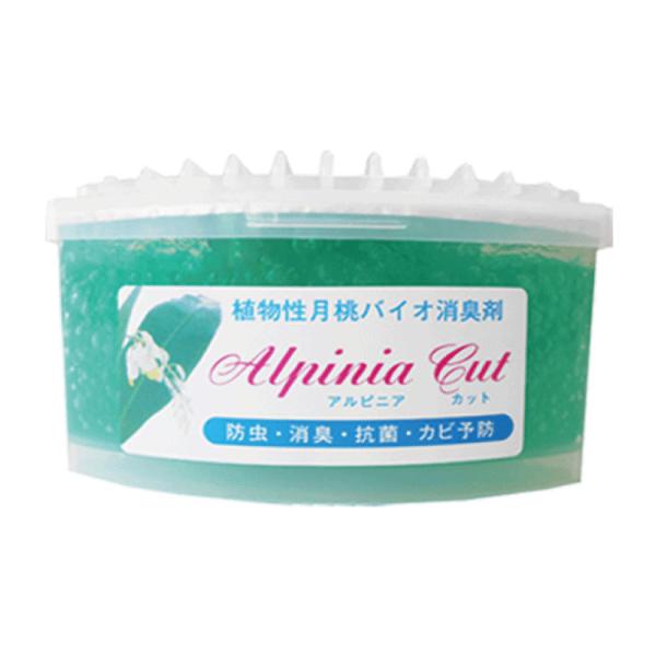 アルピニア カットは、沖縄県浜比嘉島で栽培した多年生植物月桃（げっとう）の有効成分を抽出して作った、植物性の防虫・防菌・防カビ・消臭に使えるマルチなアイテムです。置き型なので、手間いらずでしっかり効果的！《こんな時にお使い頂けます》・靴箱の...
