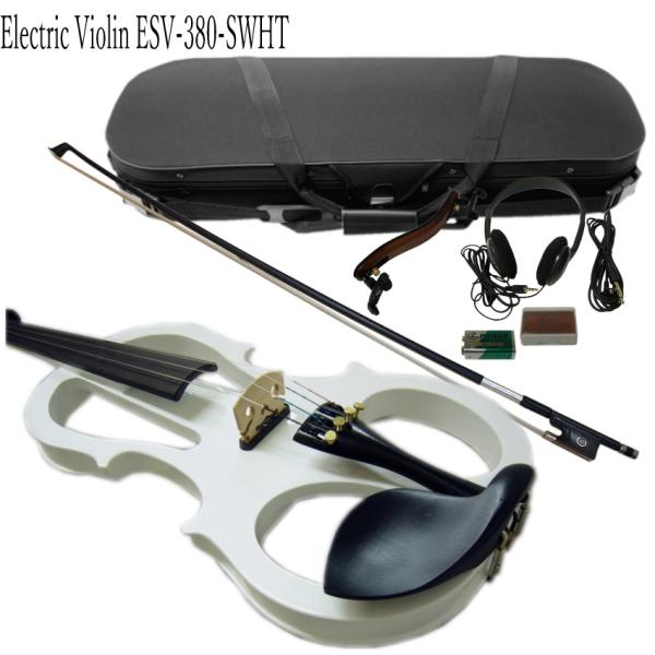 KIKUTANI Electric Violin Outfit ESV-380 4/4夜間でも練習できる消音タイプのエレキバイオリン本商品は、国内楽器メーカーのキクタニミュージックが発売元の消音タイプのエレキバイオリンESV380です。■本...