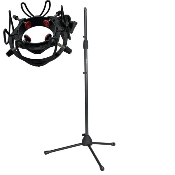 【セット内容】ストレートマイクスタンドGFW-MIC-2000/汎用ショックマウント(対応マイク径18mm〜55mm)同価格帯の他機種に比べてパイプが太くなっており、安定感のあるストレートマイクスタンドです。スタンド先端は5/8インチねじと...