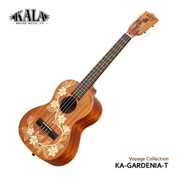 KALAのテナーウクレレ「KA-GARDENIA-T」です。Kalaとマオリ文化のアーティストであるSam Mangakahiaとコラボレーションした「The Voyage Collection」は、ネイティブマオリとハワイアンが融合したア...