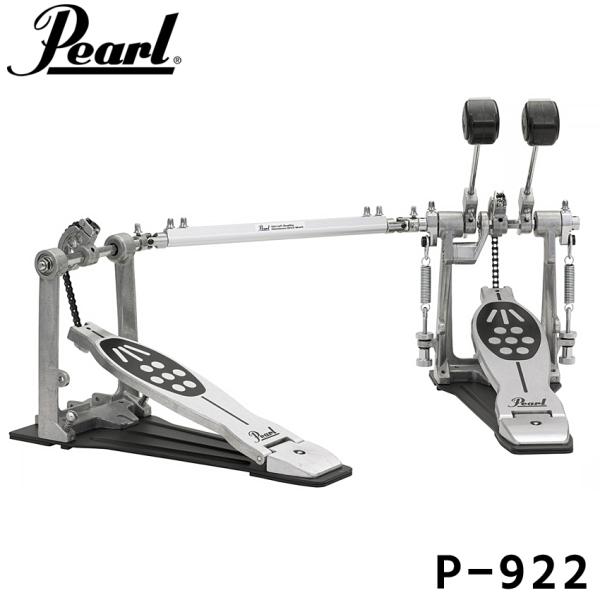 Pearl ドラムツインペダル P-922Powershifter Double Bass Drum Pedal■仕様DRIVE Sprocket-less Single ChainFOOT BOARD Smooth With Textur...