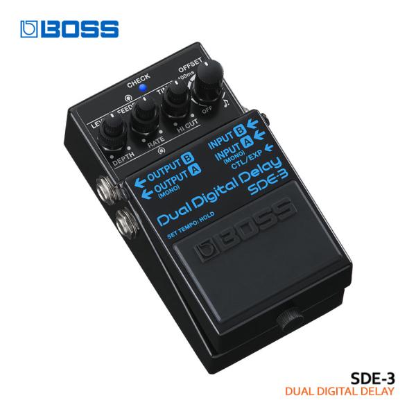 BOSSのデュアルデジタルディレイ「SDE-3」です。クリアでありながら、音楽的な温かさを兼ね備えたデジタル・ディレイの名機Roland SDE-3000。その「ヴィンテージ・デジタル・ディレイ・サウンド」をコンパクト・ペダルに凝縮。1つの...