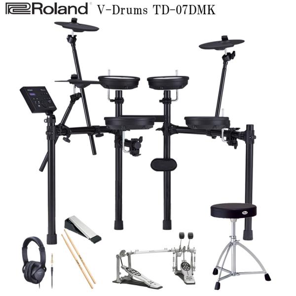Roland（ローランド）V-Drums　TD-07シリーズ　電子ドラム本商品は、Roland V-Drums 「TD-07DMK」です。TD-07DMKは、コンパクトでありながら、本格的なサウンドと表現力、機能を備えた、TD-07シリーズ...