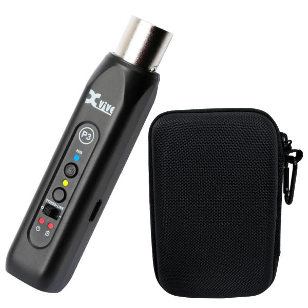 【セット内容】xvive Bluetooth受信機 XV-P3/セミハードケースBluetooth接続で、スマートフォンから音楽の再生・停止がワイヤレスで操作できます。 Bluetooth非対応のミキサーやスピーカーも、これ1つで手軽にBl...