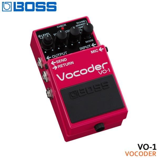 BOSSのボコーダー「VO-1」です。ギター演奏に人の声による表現力を追加する革新的なエフェクター。一般的にボコーダーは、シンセ音に人の声のキャラクターを適用することによって、まるで人が歌っているようなサウンドを出すことを可能にします。「V...