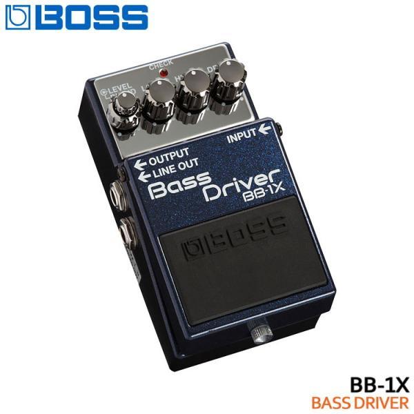 BOSSのベースドライバー「BB-1X」です。ベース・サウンドの艶や太さを余すところなく発揮させるプリアンプのように、ベースの基本となる音色作りを行うためのペダル。ベースやアンプ本体のサウンド・キャラクター、演奏者の個性を最大限に引き出して...