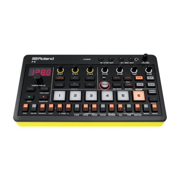 P-6 Creative Samplerは、Rolandの定評あるサンプリング・テクノロジーをポケットサイズのガジェットに凝縮し、洗練されたグラニュラー・サウンド・デザインと強力なシーケンサーを搭載しています。本体内蔵のマイクと直感的なコン...