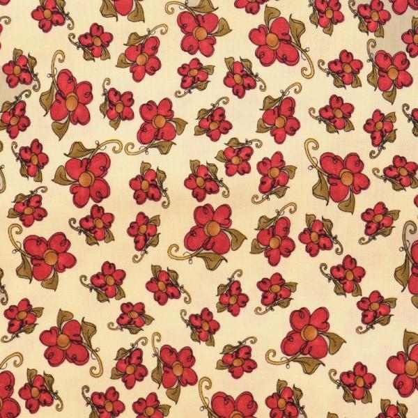 ロラライハリス　（USAコットン　輸入生地）数量限定品Daisy Caper　ベージュ(むら染め）素材：綿100％　シーチングサイズ：布幅　110ｃｍ　長さ45ｃｍ（ヤード単位の約半分）45cmのお値段になります。例）　1→45ｃｍ　2→9...