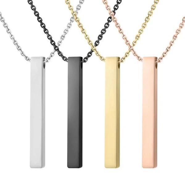 商品名：バータイプ ステンレス ペンダントトップ品番：LHA424-1…シルバー色品番：LHA424-2…ゴールド色品番：LHA424-3…ローズゴールド色品番：LHA424-4…ブラック色※※各色1本ずつ、全4本セットのお買い得品の販売も...