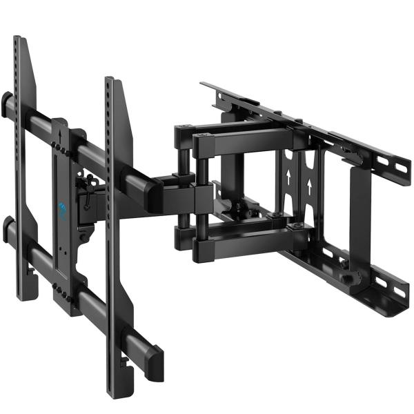 PERLESMITH 壁掛けテレビ金具 37〜70インチ対応 フルモーション式 テレビ壁掛け金具 耐荷重60kg tv壁掛け金具 前後＆左右＆上下多角度調節 VESA600x400mm【テレビを壁に固定しましょう！】誰もが、わが家を安全な場...