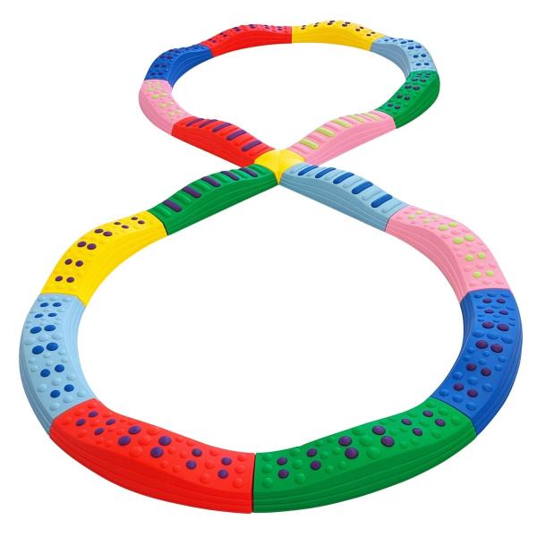 Fungoal 平均台 [バランス8] 屋内 遊び バランス 体幹 子供の運動能力アップ 幼児向け 遊具 玩具ゴールデンエイジ（運動神経が著しく発達する10〜12歳）前の幼児期におすすめ。大人が飛び乗っても割れませんので、大人でも使えます。...