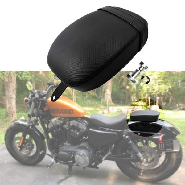 HDBUBALUS オートバイ 後部座席 ピリオン パッド シート ベルト付き ハーレー XL1200V XL1200X 10-15 に対応1.快適な座面とシンプルなデザイン外観を備えていますのハーレーに対応の後部乗客のピリオンパッドです。...