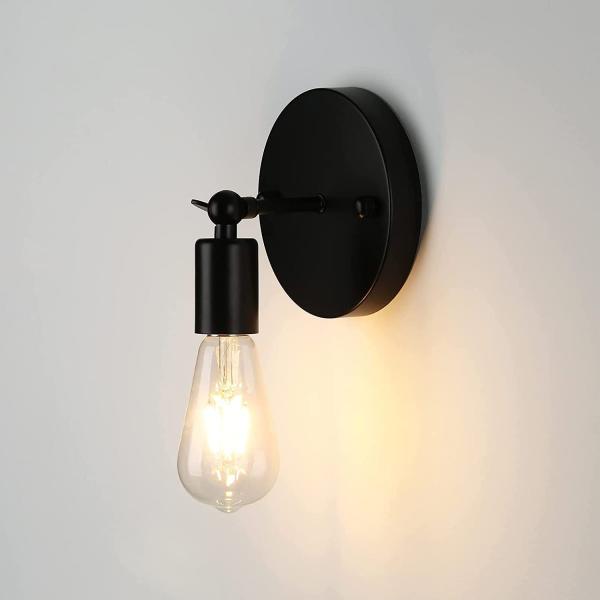 Lightess ブラケットライト レトロ ウォールライト 工業 北欧風 角度調整可能 壁掛け照明 玄関ライト 居間 アンティーク 照明器具 ダイニング リビング 居間 カフェ 寝室インテリア 口金E26 (電球別売)【商品詳細】サイズ：約...