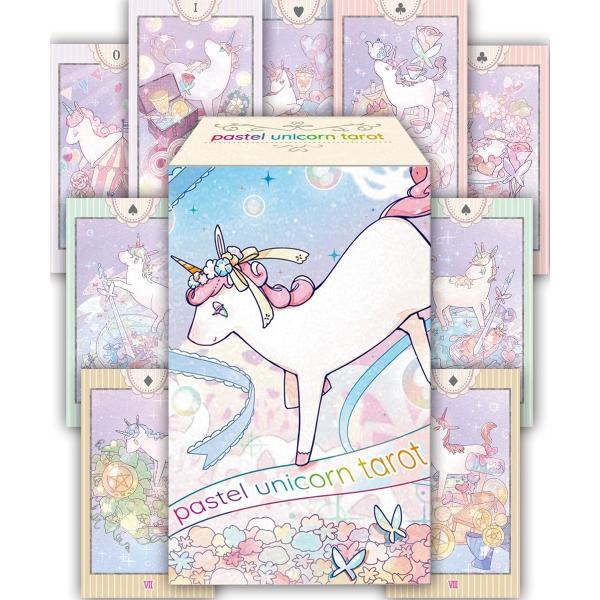 タロットカード パステルユニコーン タロット PASTEL UNICORN ライダー版準拠【正規品】パステルユニコーンタロットは可愛いだけじゃなく、あのライダー版にしっかりと準拠したイラストで描かれていますので、しっかりと的確にあなたにアド...