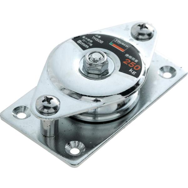 Style:よこ型ベアリング入り TRUSCO(トラスコ) 固定滑車よこ型一車 ベアリング入り TH50B基本使用荷重(t):0.125車径(mm):50最大使用ロープ径(mm):8車数:1寸法(mm)A:32寸法(mm)B:100寸法(m...