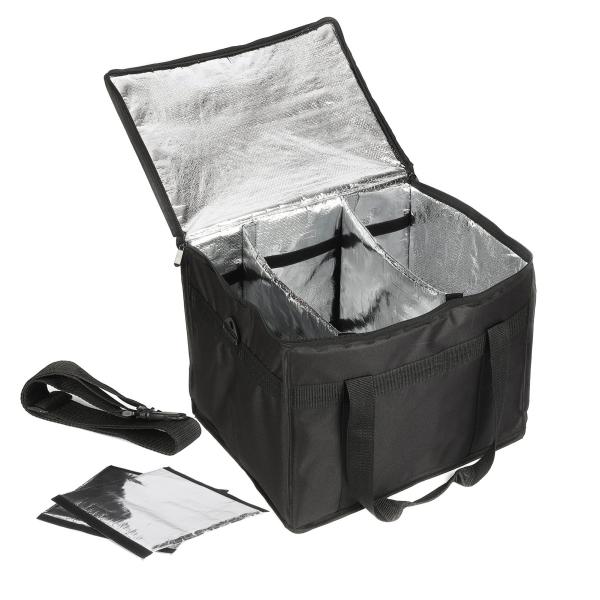 [Yushang] 保温配達バッグ デリバリーバック ランチバッグ 軽量 防水 商用グレードの耐久性 おりたたみ可能 仕切り板2枚説明製品特徴：(1)フードデリバリサービス専用の保温・冷却用配達バッグ、よく弁当/中華料理/洋食/カレー/ハン...