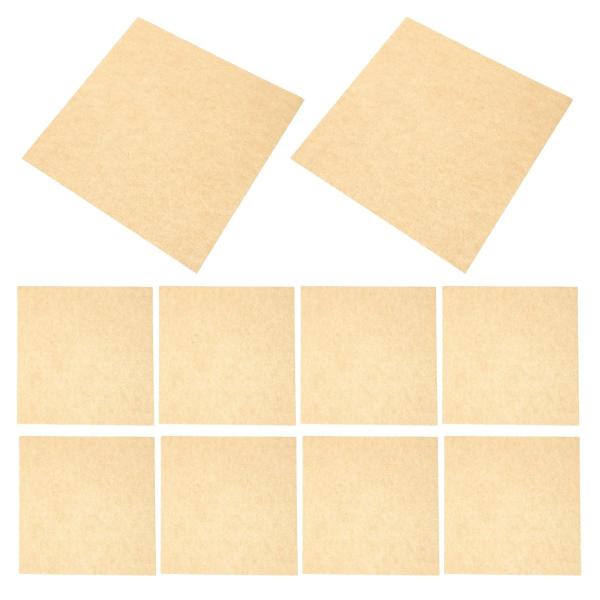 Size:20X20X0.1CM NUOLUX クッキングシート 業務用 500枚入 20x20cm オーブンシート ベーキングペーパー オーブンペーパー 耐熱 耐油 あぶらとり紙 揚げ物耐油紙 茶色素材：紙。耐油性であり、優れた油分離効果...