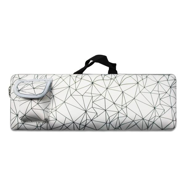 Amerbtech キーボードケース Logicool MK270 K270 K275ワイヤレスマウス キーボードセット対応 キャリングバッグ キーボード収納ケース 保護ケース 防塵 防水 ネオプレン生地 ホワイト（ケースのみ）--ロジクー...