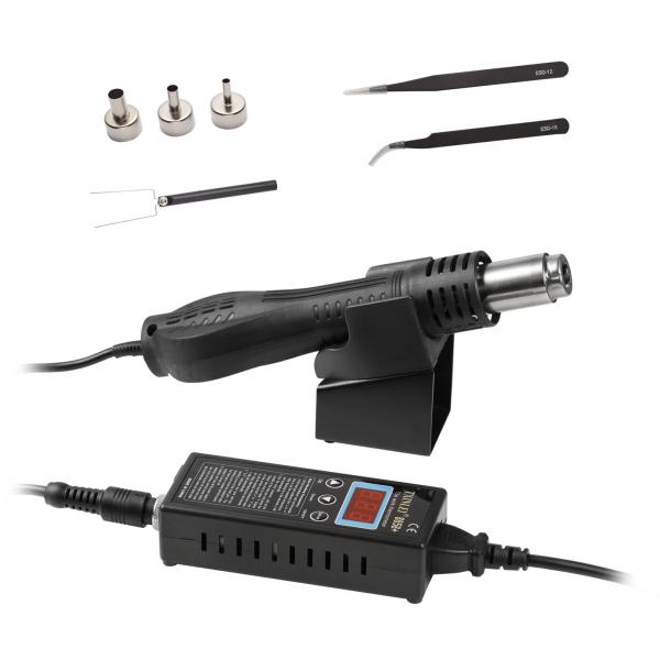 TXINLEI 8858+ 110V 680W SMDホットエアーガン 熱風溶接機 リワークステーションはんだ付けステーション 3 つノズル 携帯電話修理ツールこの度は TXINLEI 8858+ポータブルヒートガンをお買いあげいただきまし...