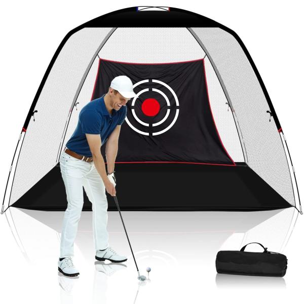 Double river ゴルフネット ゴルフ練習ネット 防球ネット 大型 室内 屋外 簡単設置 折りたたみ 軽量3.6x2x2.1m【ゴルフネットで室内・屋外の練習用に最適】 本品は、室内でも屋外でも、天候を問わず練習が可能です。大型サイ...