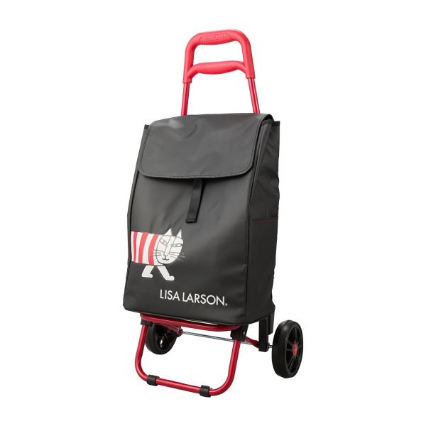 Color:LL6.レッド/ブラック [シフレ] ショッピングカート リサ・ラーソン 保冷保温 抗菌 折りたたみ カート用フック付き カサ入れポケット付き TRC4042 レディース LL6.レッド/ブラックサイズ：（使用時）約H86×W3...