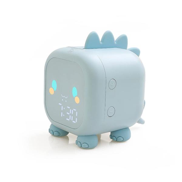 Color:青い ITMIAYA 目覚まし時計 大音量 6段階音量 置き時計 日本語説明書 恐竜 デジタル おしゃれ ナイトライト クロック アンティーク デジタル ナイトライト キャラクター かわいい アナログ プレゼント ミニ 子供 女...